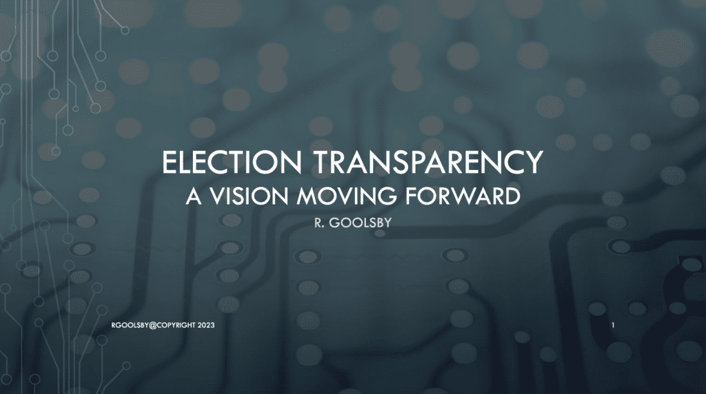 Election Transparency: A Vision Moving Forward - NMET Network